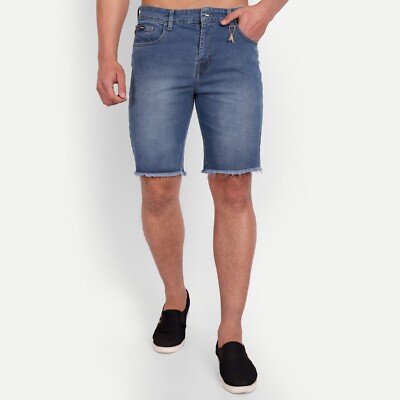 MEGHZ Men Dark Blue Denim Samuel Shorts | eBay