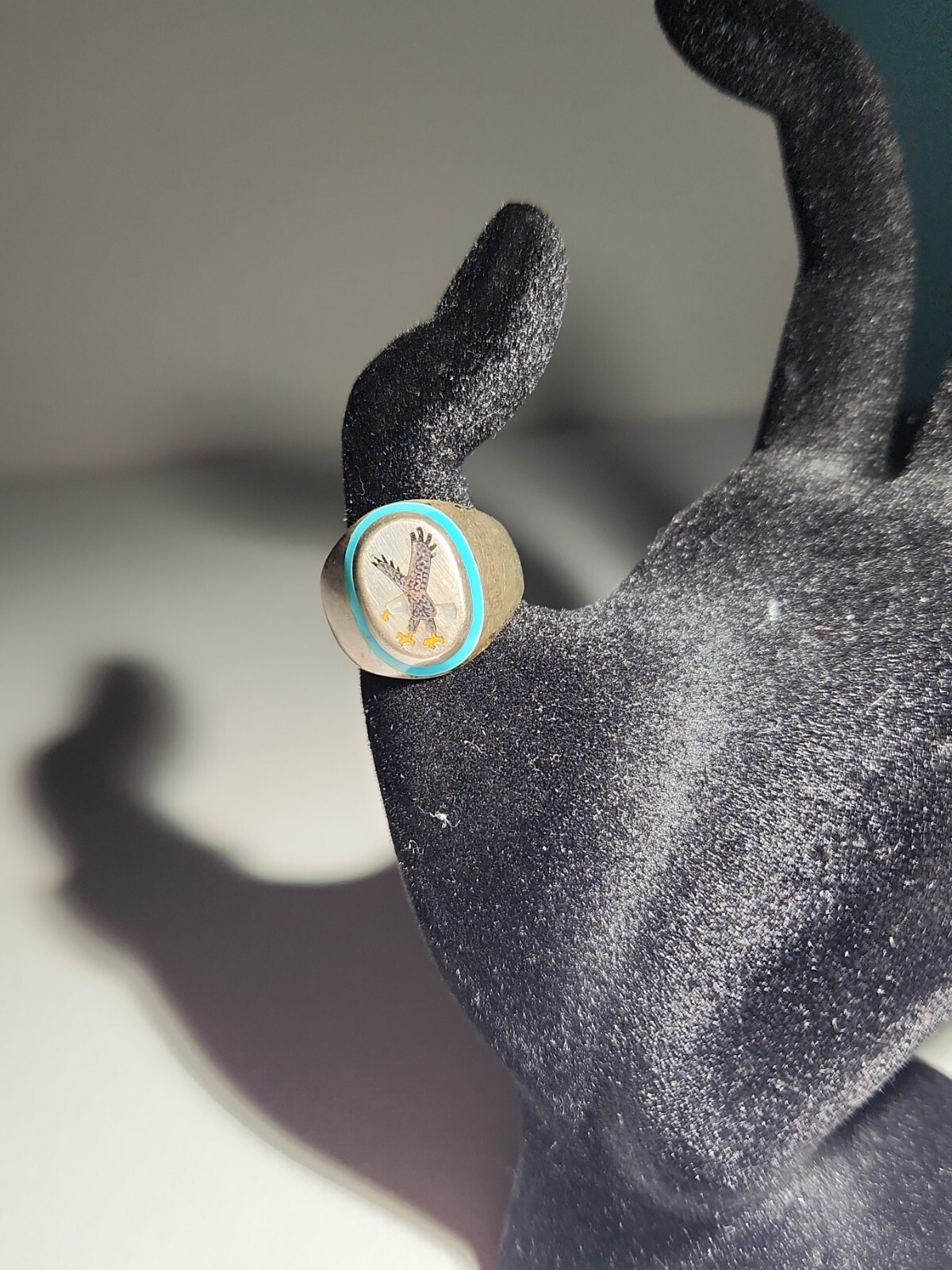 Ben Becenti vintage American Eagle .925 Size 9.75 Ring - Gem