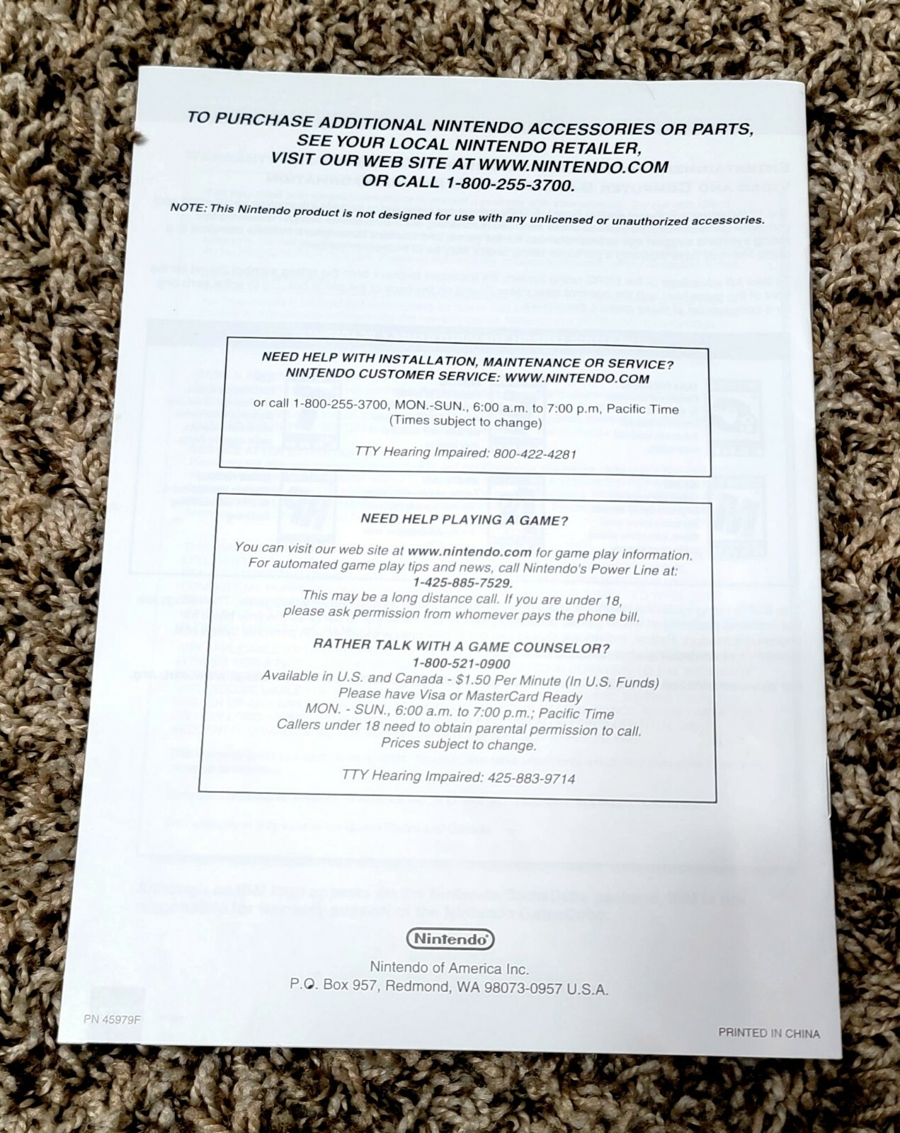 GameCube Console INSTRUCTION BOOKLET | Game Cube | Manual ONLY *No ...