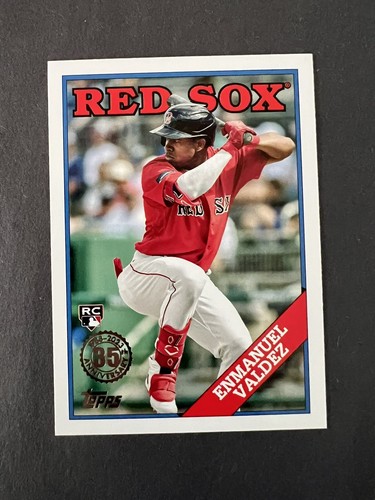Emmanuel Valdez 2023 Topps Update #88US-18 1988 Topps RC Red Sox FREE ...