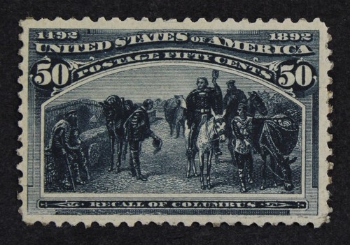 CKStamps: US Stamps Collection Scott#240 50c Columbian Unused Regum | eBay