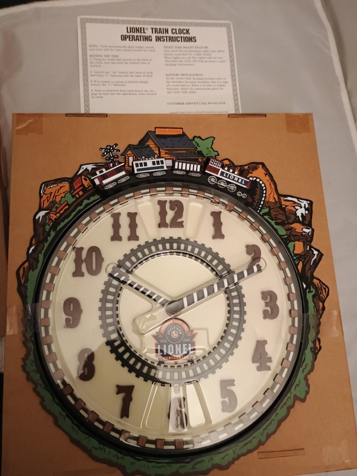 Lionel 100Th Anniversary Revolving Train Clock Limited Edition 7183 ...