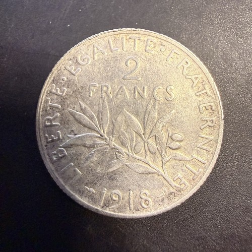 SILVER - WORLD Coin - 1918 France 2 Francs - World Silver Coin - R25 | eBay