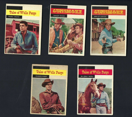 1958 TOPPS TV WESTERNS CARD LOT X 5 DIFF EX TO EXMT | eBay