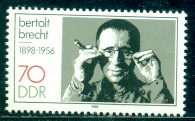 1988 Bertolt Brecht,german Playwright,theatre director,poet,DDR,3148 ...