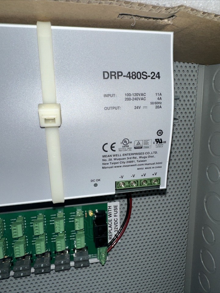 Somfy Power Panel 10 Motor Power Panel W Mean Well DRP-480s-24 Hoffman ...