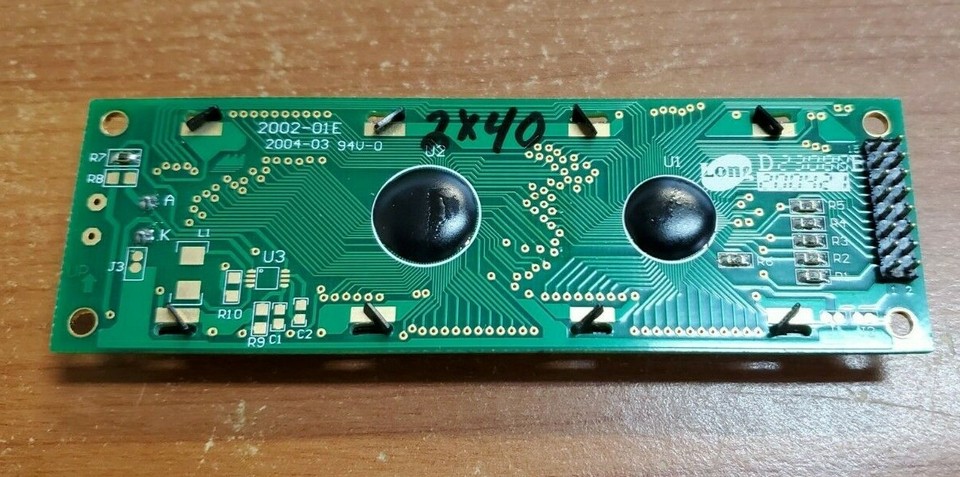 2x40 Character LCD Display - backlight is white - 3.5 x 1.25 x .375 | eBay