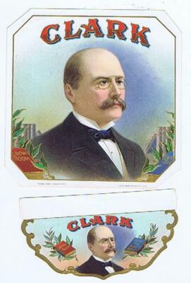 Clark American writer and humorist original Schlegel (2) outer cigar ...