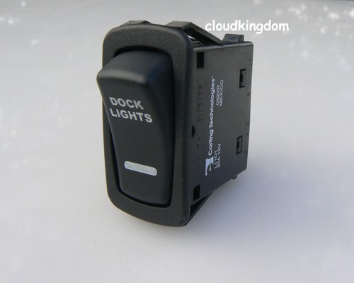 CARLING (4) Terminal Prong L11D1 Maintained Rocker Switch 20A 12V “Dock ...