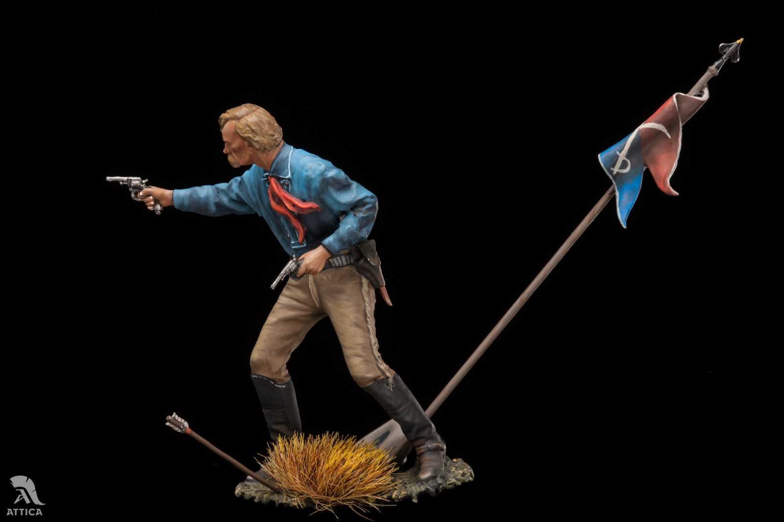George Custer - Battle of Little Bighorn Painted Tin Toy Soldier Pre ...