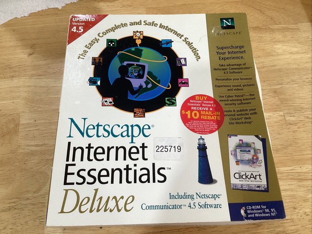 Netscape Internet Essentials Deluxe: Version 4.5 (PC, 1998) for sale online | eBay