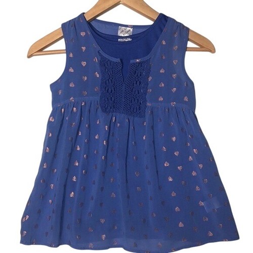 D- Signed Disney Girls Blue Sleeveless Top Size M | eBay