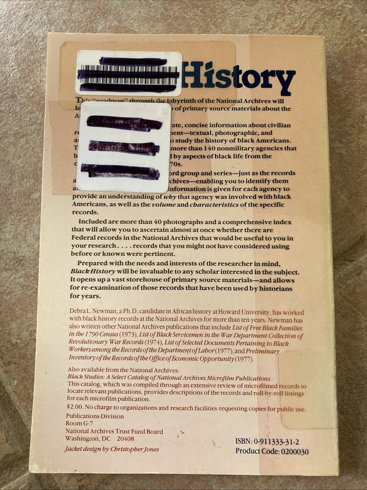 Black History: A Guide to Civilian Records in the National Archives ...