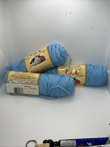 Red Heart TLC Essentials Yarn 5oz Skein , 100% Acrylic Worsted Weight ...