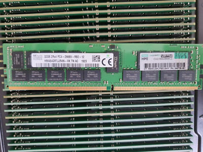 HP 32GB 815100-B21 850881-001 840758-091 DDR4 ECC RAM PC4-2666V-R REG ...