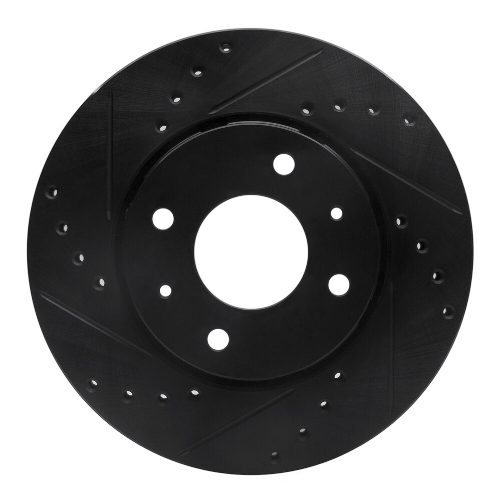 Disc Brake Rotor-Brake Rotor - Drilled And Slotted - Black DFC 633 ...