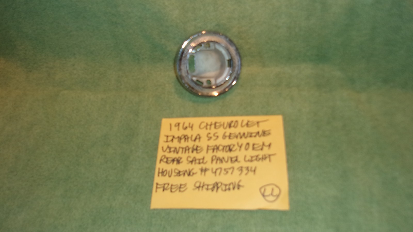 1964 CHEVROLET IMPALA SS GM FACTORY OEM ONE REAR SAIL PANEL LIGHT ...