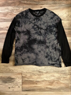 HOT TOPIC TIE DYE MESH FISHNET SHIRT NEW OFFICIAL RARE PUNK ROCK EMO ...