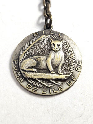 Portachiavi - Metallo - BILL Il Puma Dell'Isola Di Ré - Vintage Anni ...