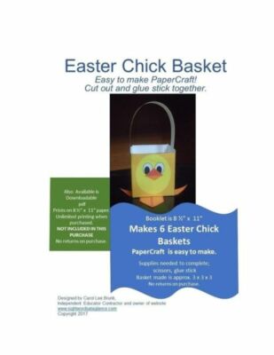 Easter Chick Basket Papercraft: Easter Chick Basket Papercraft ...
