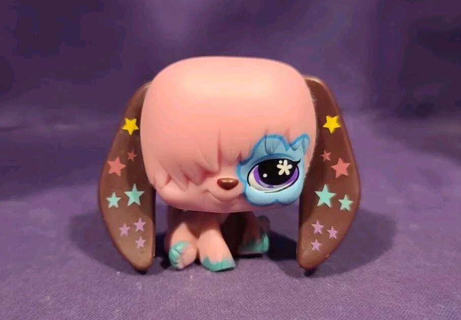 Authentic LPS Littlest Pet Shop Grooviest Sheep Dog Hasbro Purple No ...