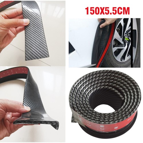 2x Carbon Fiber Black Fender Arch Trim Sticker Protector Car Wheel ...