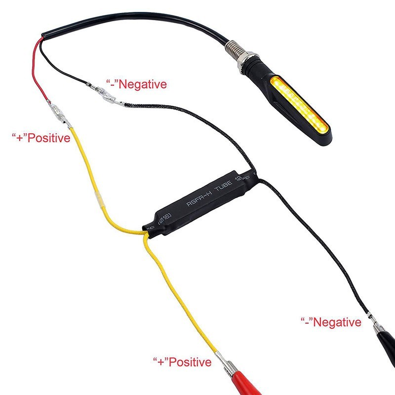 2 Pcs Motorcycle Turn Signal Indicator LED Load Resistor Flash Blinker ...