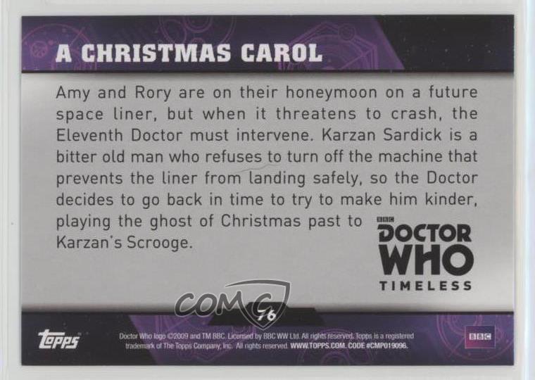 2016 Topps Doctor Who Timeless Green Foil A Christmas Carol Karzan ...