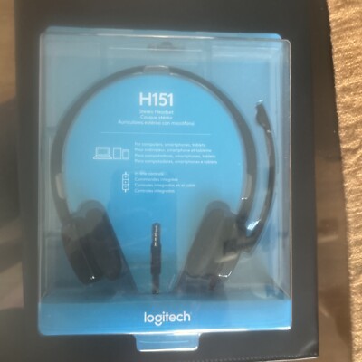 Logitech H151 Stereo Multi Device Headset with In Line Controls | eBay