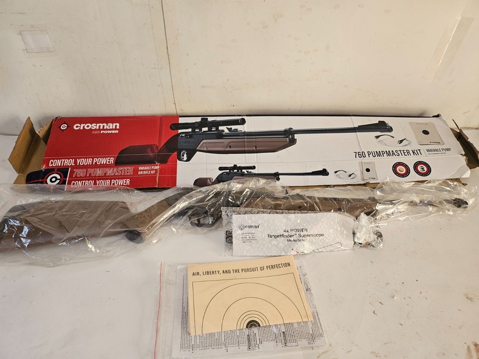 Crosman 760 Pumpmaster Rifle, .177 Cal Air Rifle, 700fps, .177 BB ...