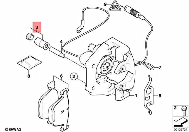 Genuine BMW CMSP E23 E24 E28 E30 E31 Z1 Repair Kit Guide Bush OEM ...
