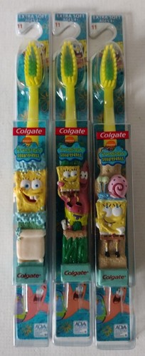 3 Sponge Bob Square Pants Toothbrush new in package Lot | eBay