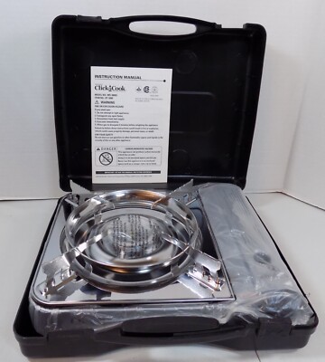 Camping Stove Click 2 Cook BT-5000 Butane Powered Stainless NEW | eBay