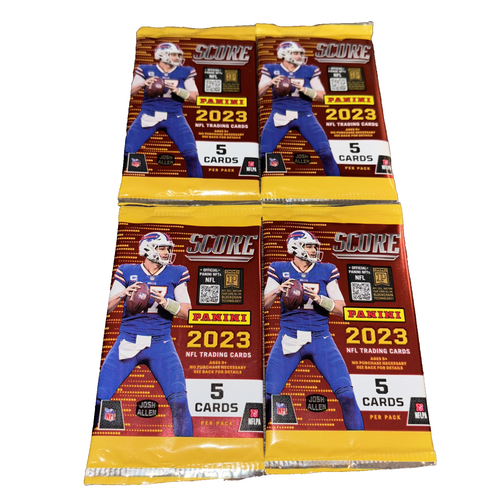 (4)2023 Score Football-5 Card Packs-Factory Sealed-Free Shipping!!! | eBay