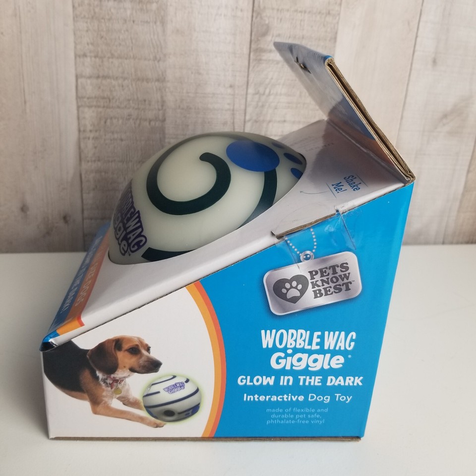 Wobble Wag Giggle Dog Ball - Interactive Glow in the Dark Fun Giggle Sounds | eBay