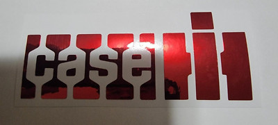 Red Chrome Case IH Decal Sticker | eBay