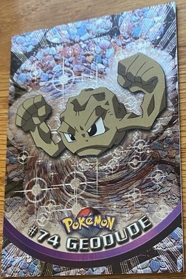 1999 Topps Pokemon TV Animation GEODUDE #74 Texture Holo Silver Foil ...