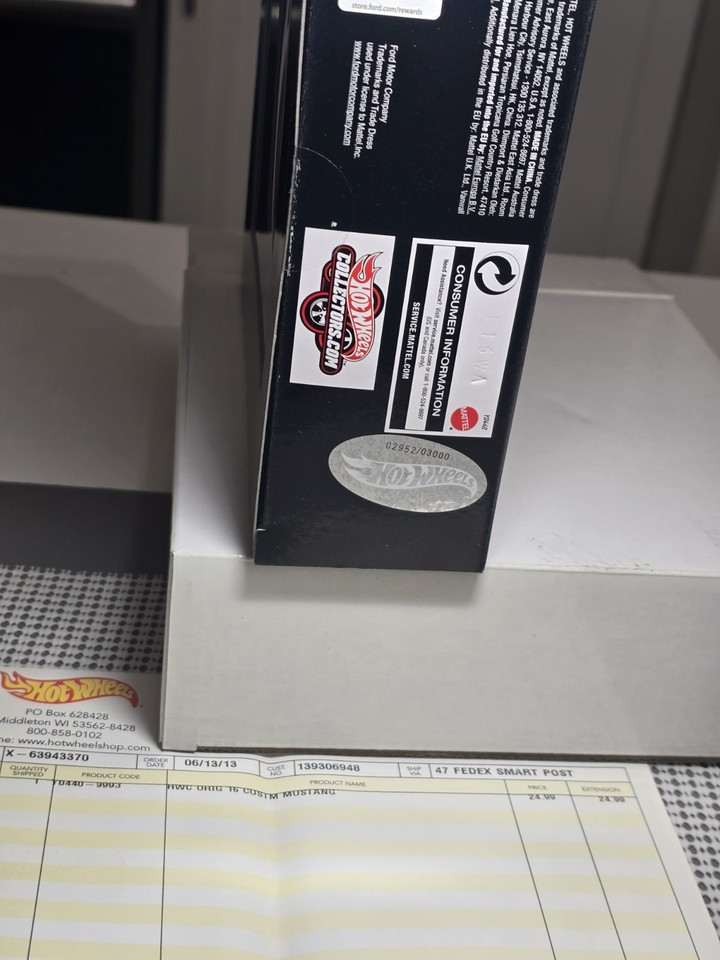 2013 Hot Wheels RLC Original 16 Replica Custom Mustang #2952 Of 3000 ...