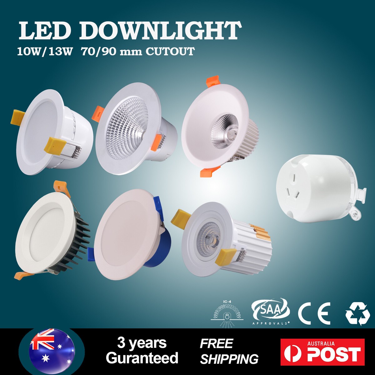 Led Downlight Australia Purati Fuoco Round Trimless Adjustable LED