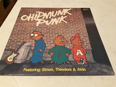 Alvin and the Chipmunks Chipmunk Punk LP Excelsior 1980 Blondie Knack ...