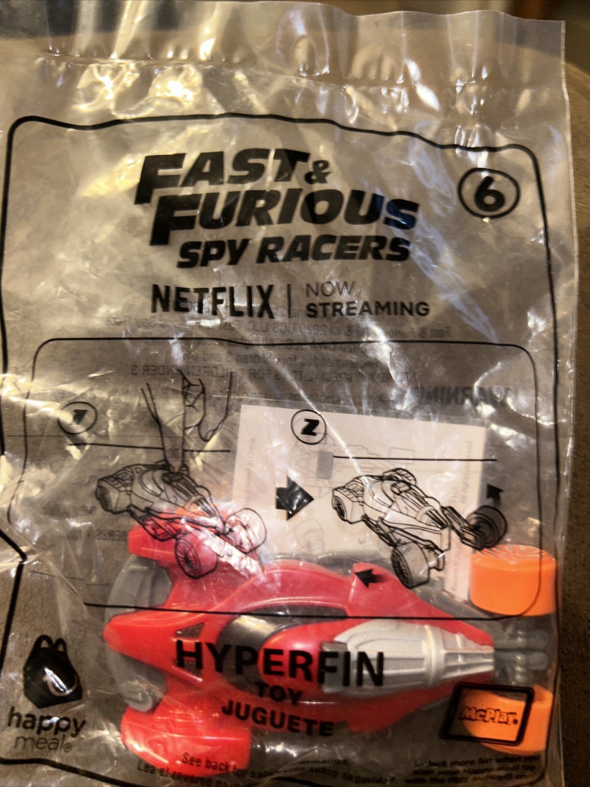 McDONALDS HAPPY MEAL TOY 2020 FAST & FURIOUS SPY RACERS #6 HYPERFIN ...