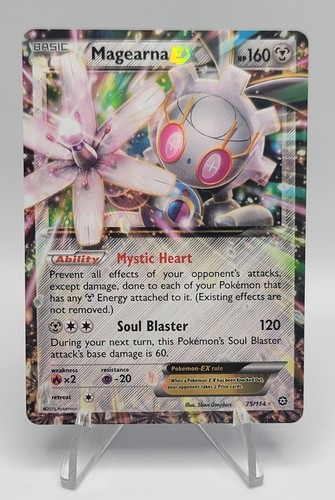 Pokémon TCG 2016 Steam Siege Magearna EX 75/114 Holo Rare EX MP-LP Card ...