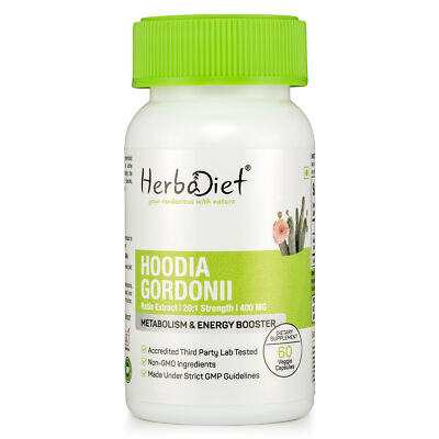 Hoodia Gordonii 20:1 Extract Capsules Boosts Energy Fat Burner ...