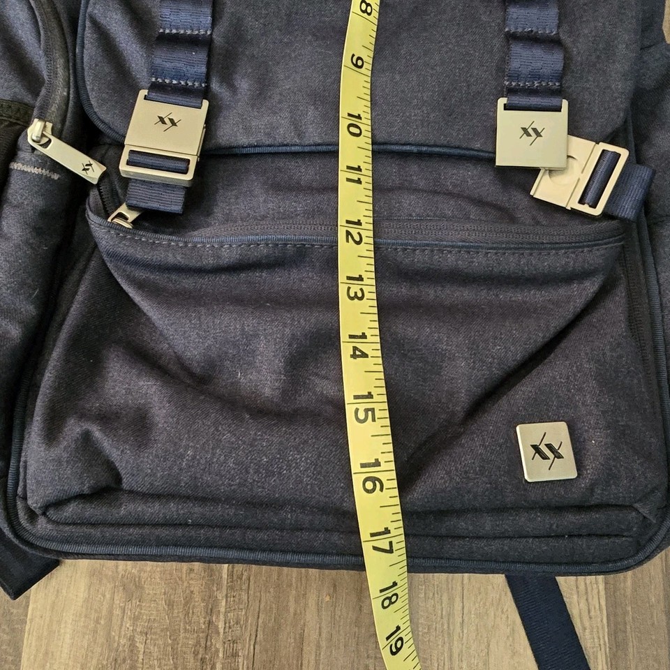 JuJuBe Structured Backpack Navy Blue Travel / Diaper Bag w/ Metal ...