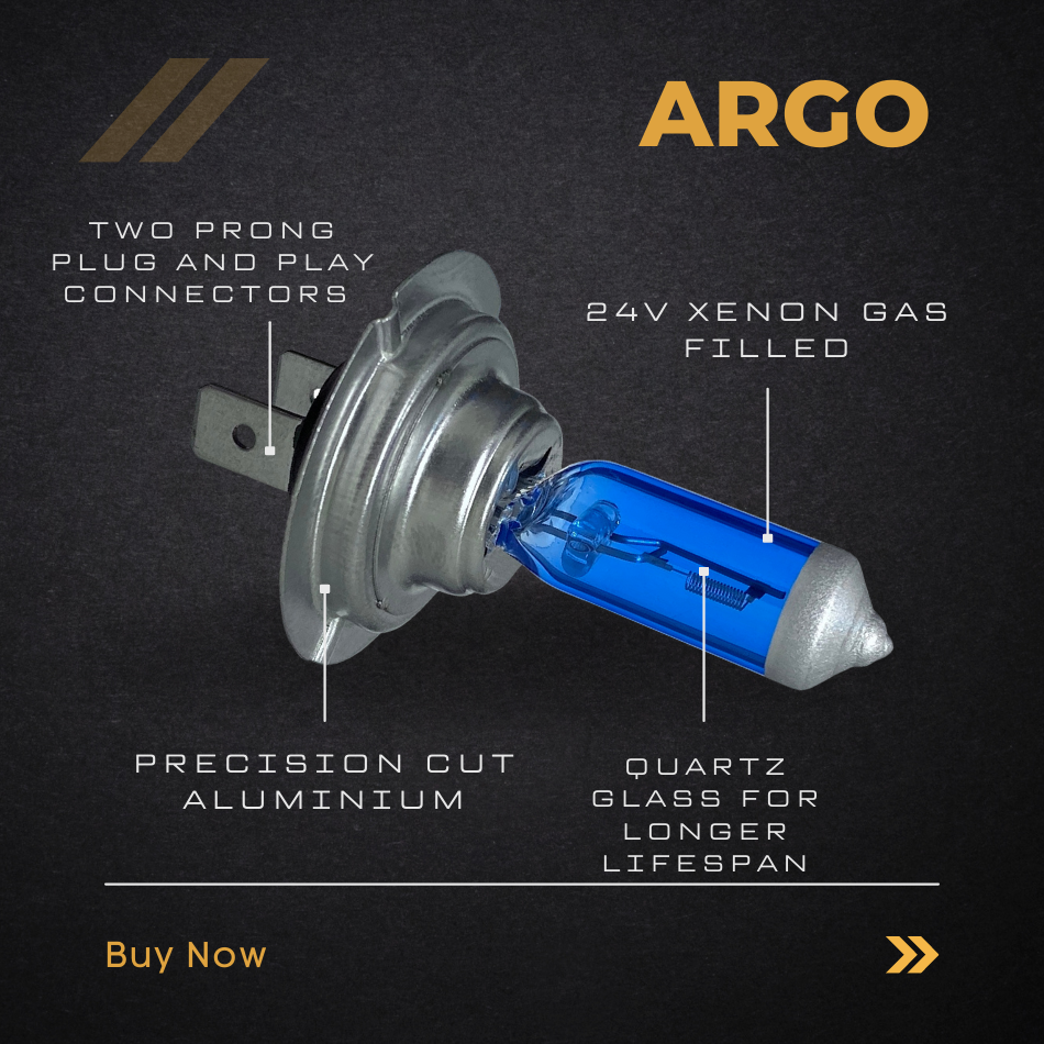 H7 24v 100w Headlight Bulbs Dipped Main Beam 499 Lorry Truck Hgv Xenon ...