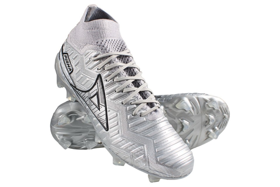 Pirma Men's Soccer Cleats Firm Ground Skin Gamer Pro 3030 Color Silver ...