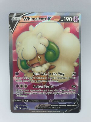 Pokemon Card WHIMSICOTT V Full Art 160/172 BRILLIANT STARS *MINT ...