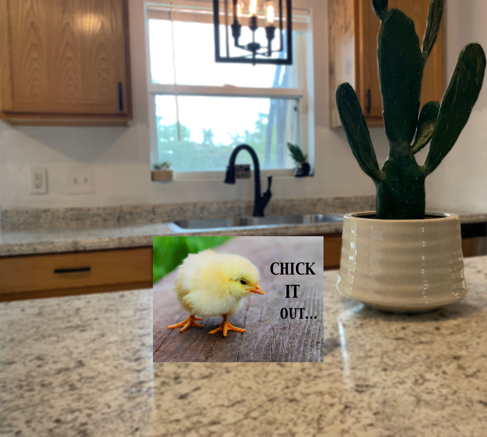Chick It Out Happy Easter Handmade Greeting Card | eBay