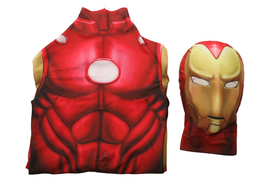Iron Man Jumpsuit Cosplay Tony Stark Bodysuits Costume Adult Kids Suit ...