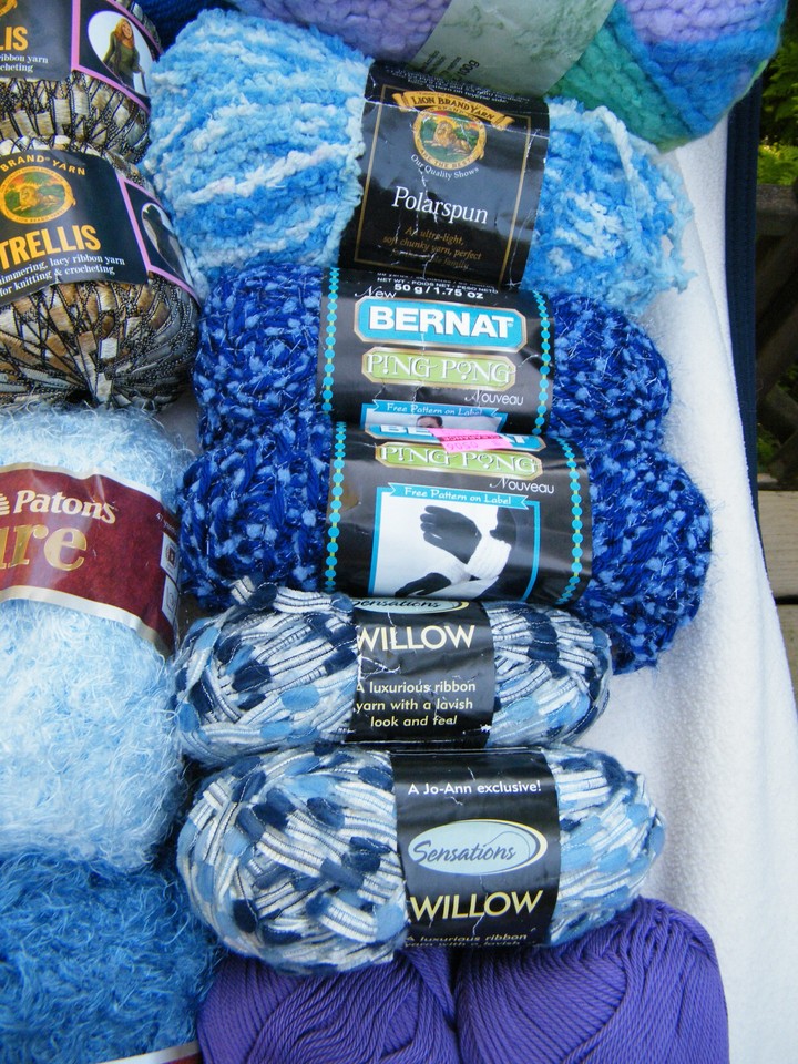 Large LOT of Assorted Yarn Various Brands, Colors, Sizes Mostly NEW | eBay